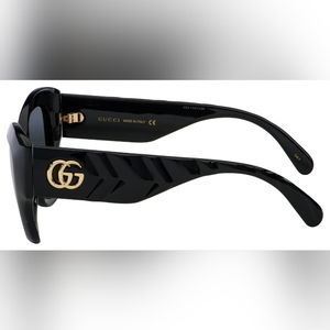 Gucci | Accessories | New Gucci Black Women Sunglasses Gucci Gg808s 00 ...